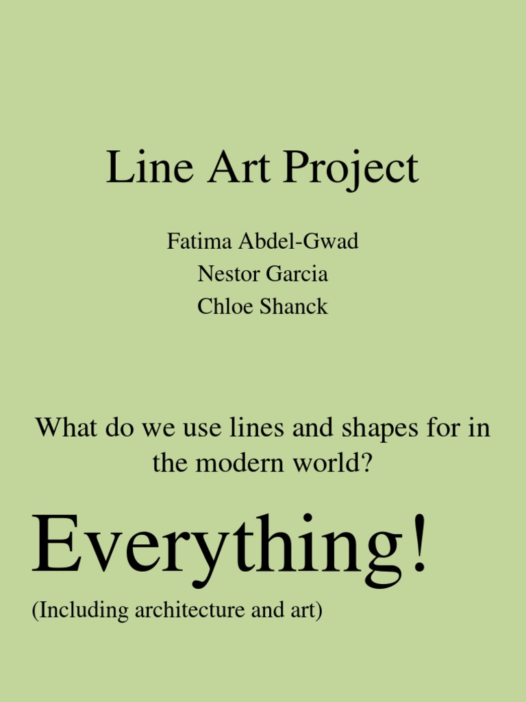 Line Art Project for High School Students | PDF | Teaching Methods ...
