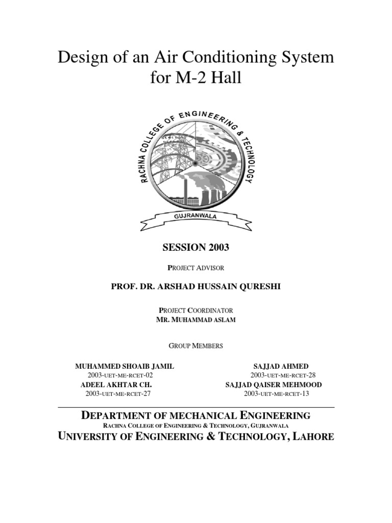 PAC 105 Thesis-1 | PDF | Air Conditioning | Refrigeration