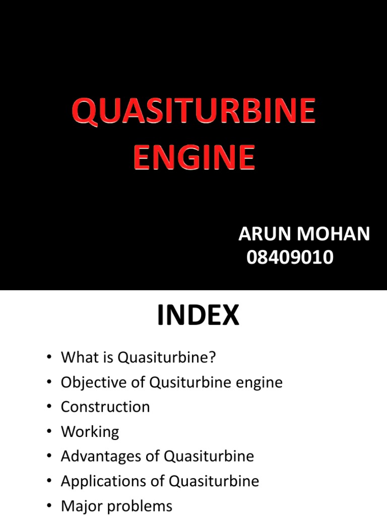 Quasiturbine Engine Final | PDF | Internal Combustion Engine | Engines