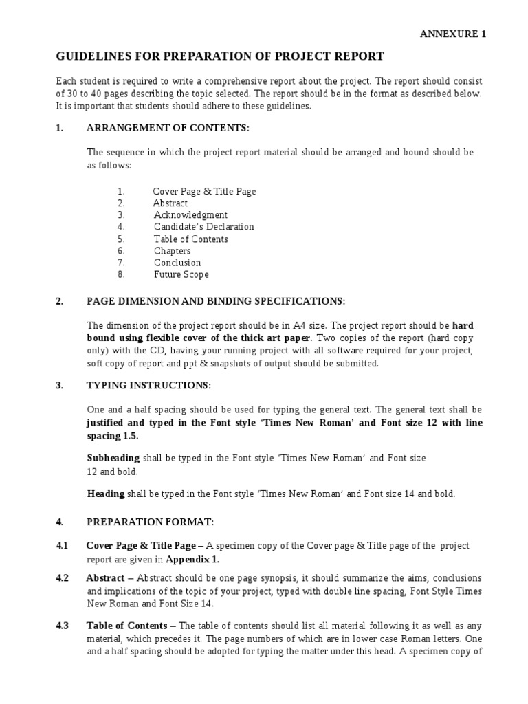 Major Project Report Format CS IT | PDF | Abstract (Summary) | Times ...