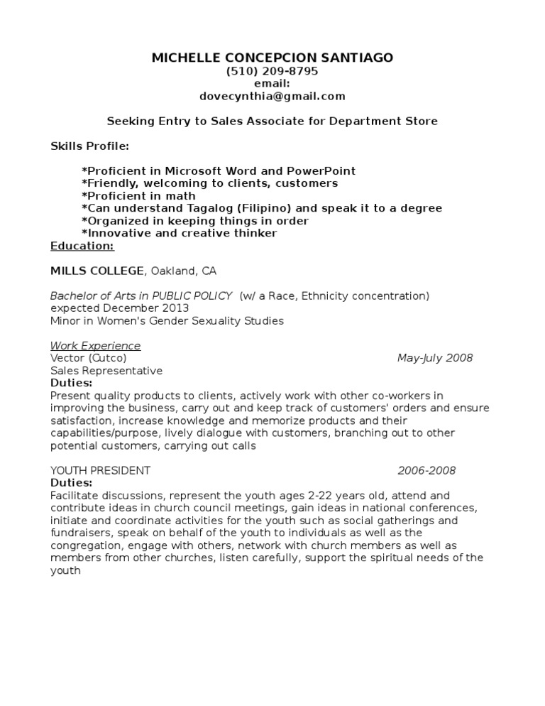 Resume MCS | PDF | Career & Growth