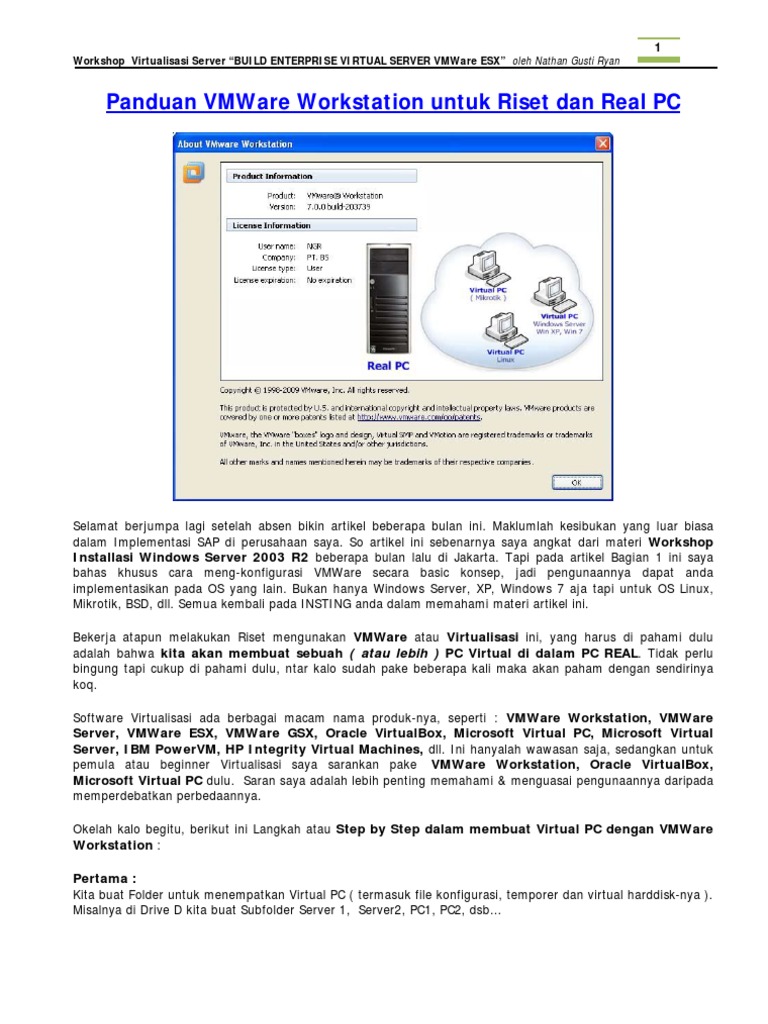 Panduan Virtualisasi VMWare ESX | PDF