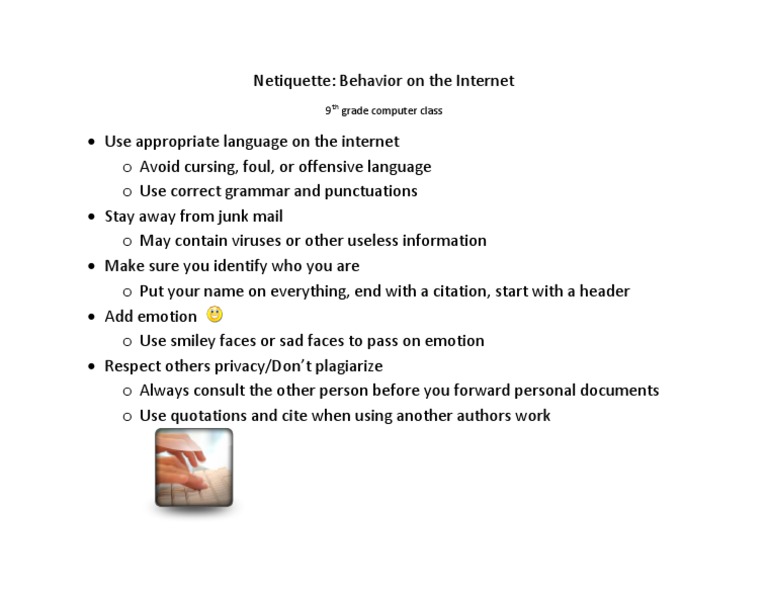 Netiquette Poster | PDF