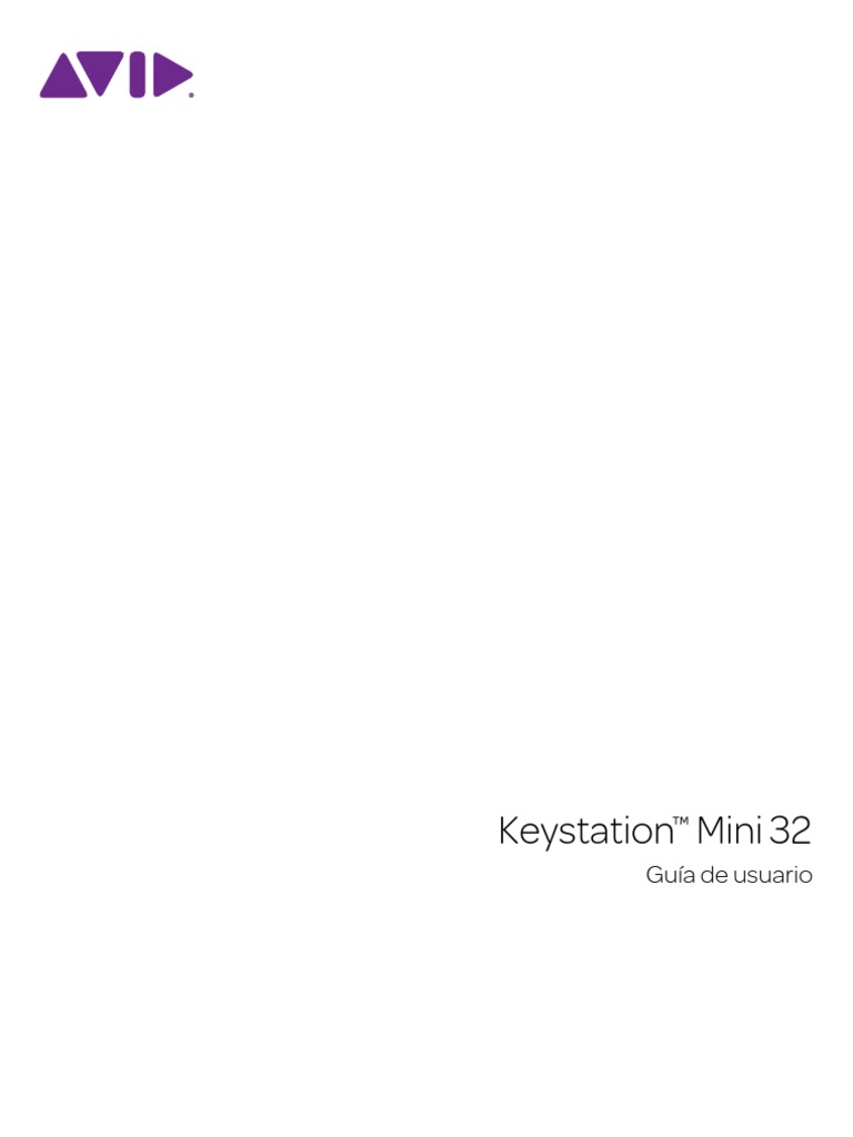 Keystation Mini 32 User Guide - ES | PDF | USB | Yo pad