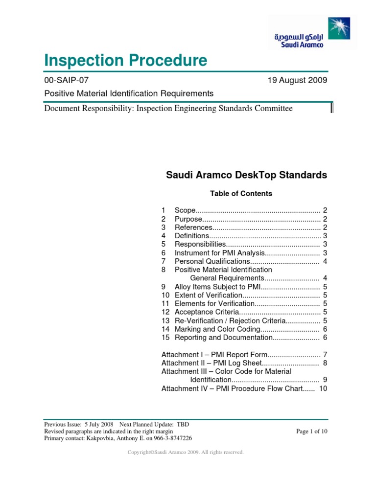 Pmi | PDF | Pipe (Fluid Conveyance) | Calibration