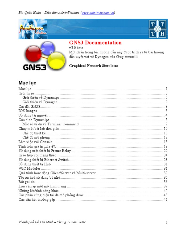 GNS3 Documentation VI | PDF