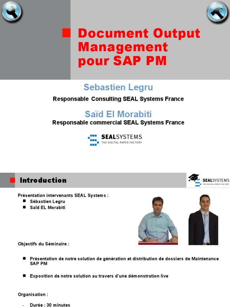 SAP PM Génération Et Distribution de Dossiers de Maintenance SAP PM | PDF | SAP (entreprise ...