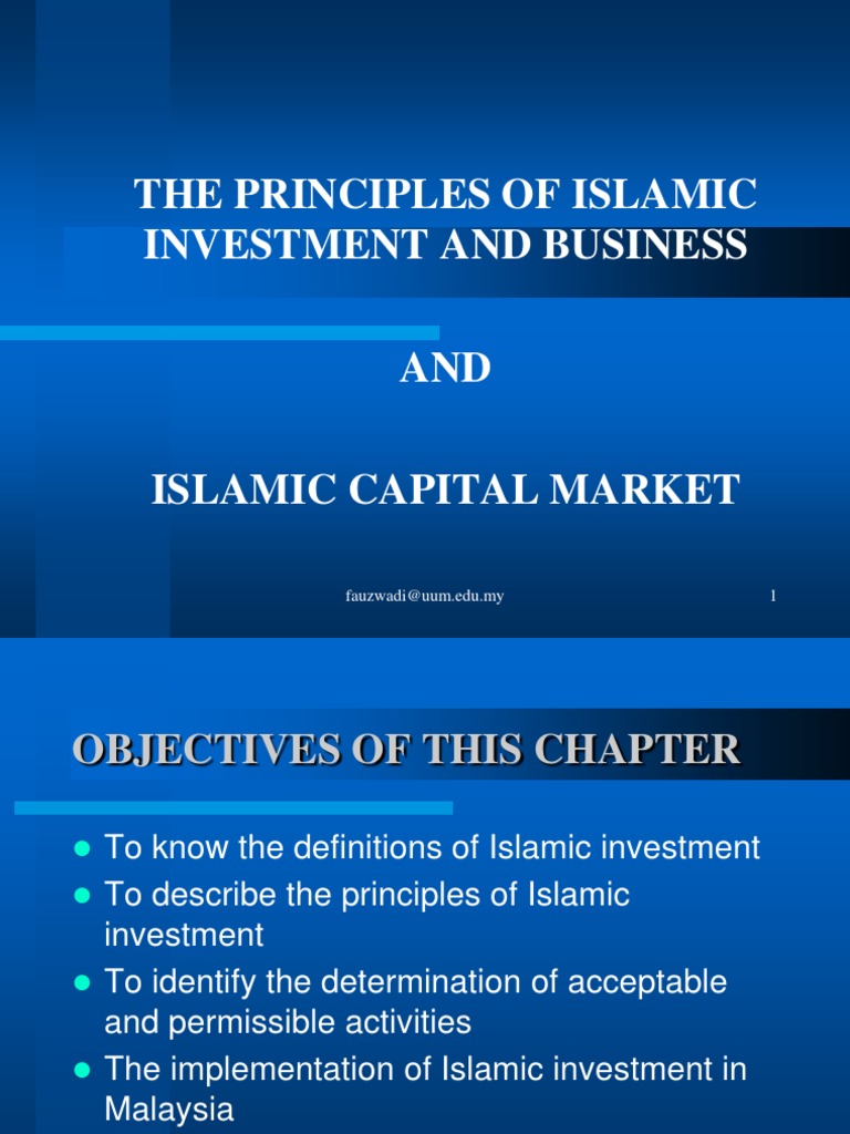 Islamic Capital Market | PDF | Islamic Banking And Finance | Financial ...