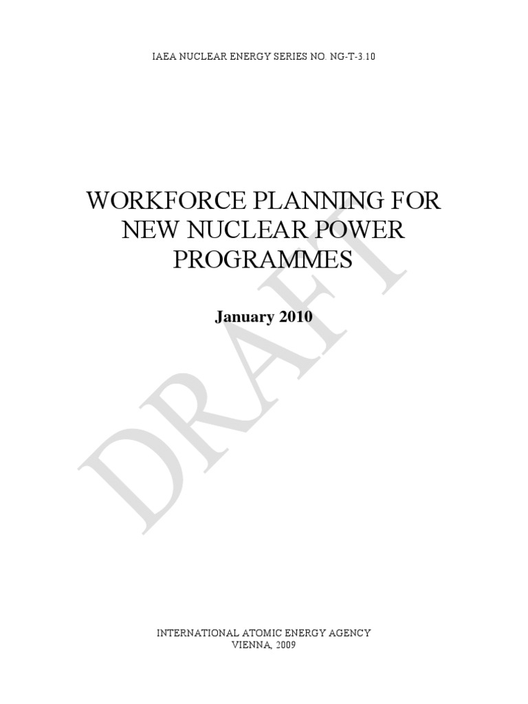 Workforce Planning For New Nuclear Power Programmes Draft | PDF ...