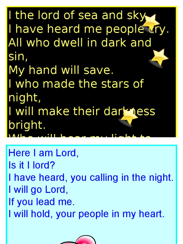 Hymn - Here I Am Lord | PDF