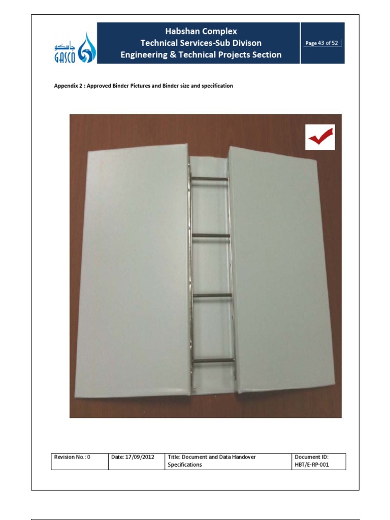 Approved Binder Specifications Gasco | PDF