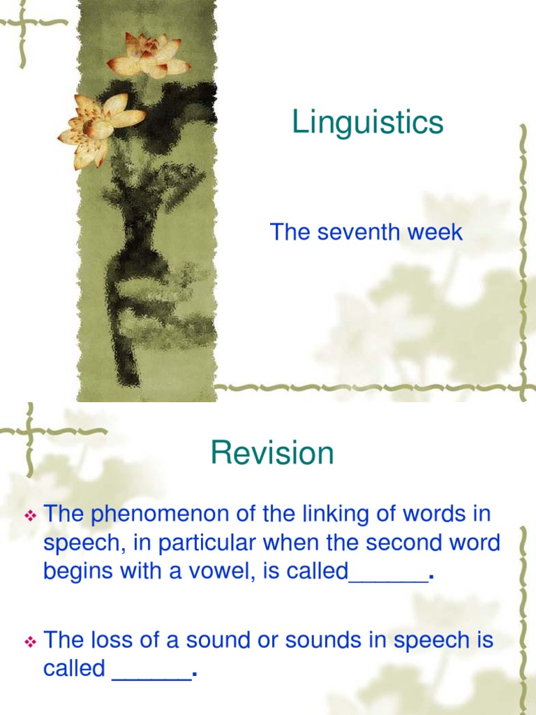 Linguistics | PDF | Phonology | Phoneme