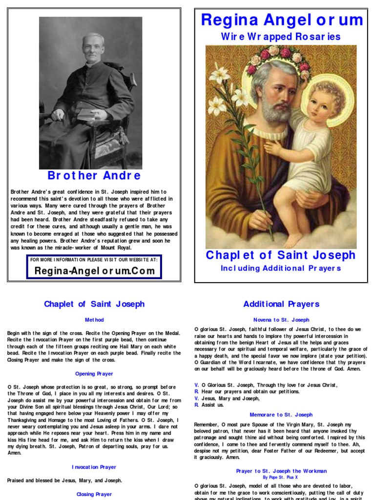 St. Joseph Chaplet | PDF | Saint Joseph | Prayer