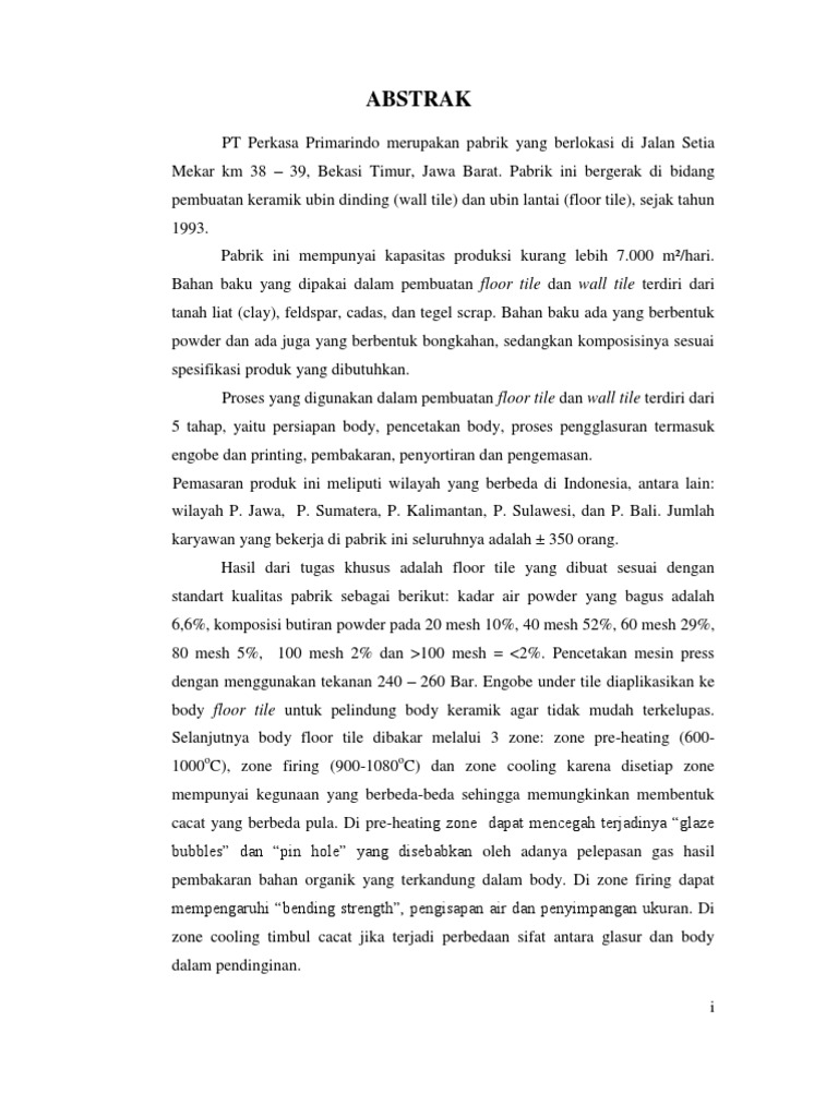 Abstrak, Kata Pengantar, Gambar Tabel | PDF