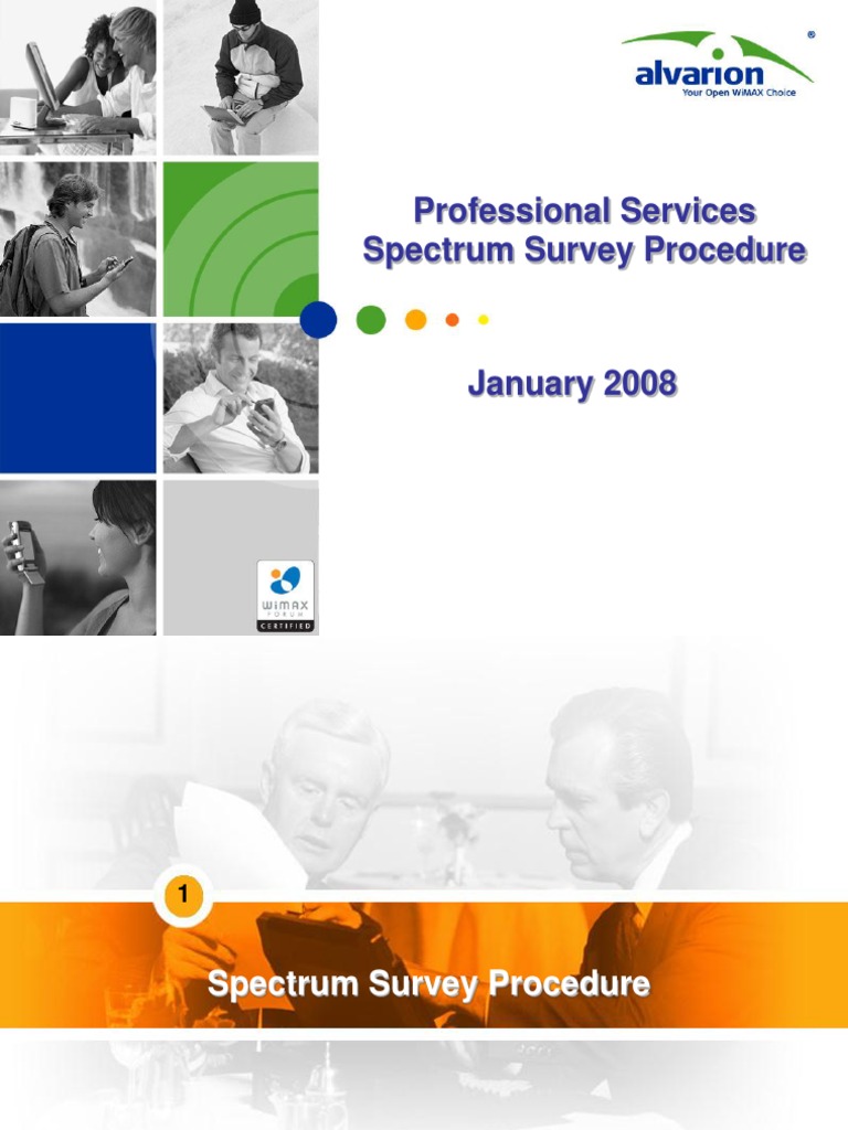 Professional Services Spectrum Survey Procedure | PDF | Spectral ...