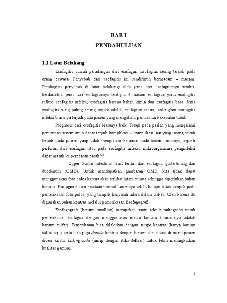 Referat Esofagografi | PDF