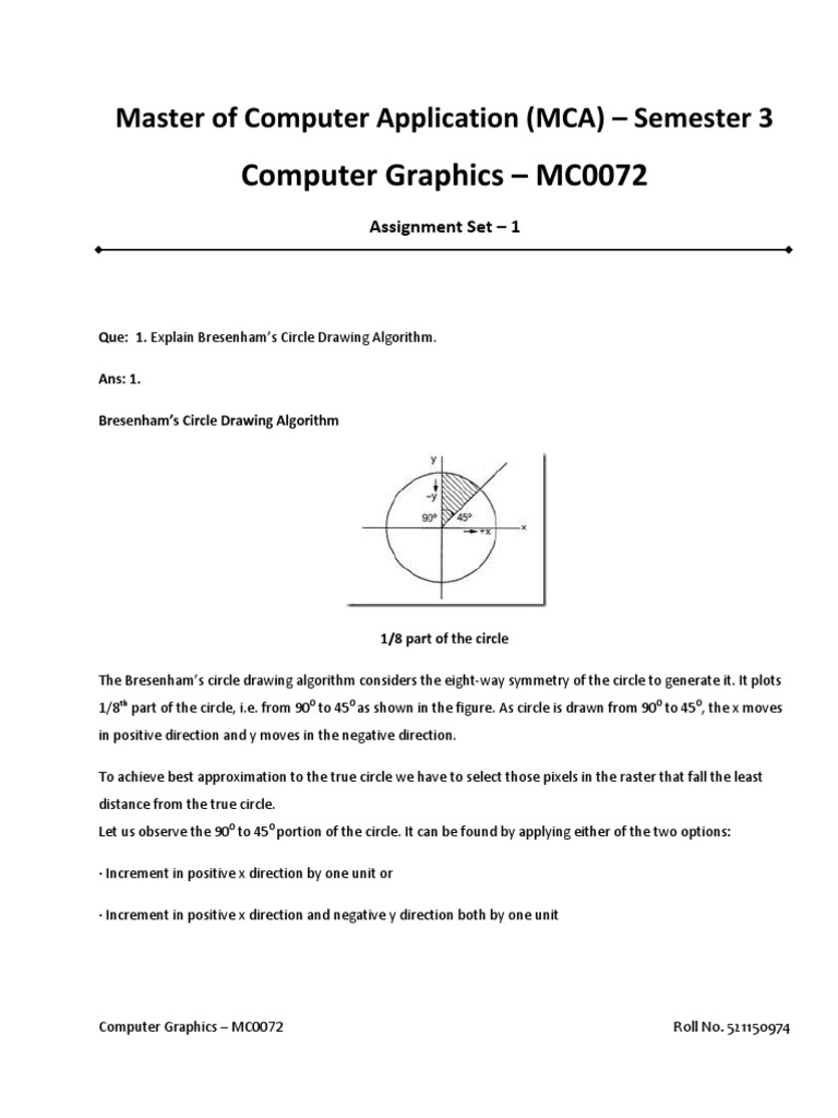Computer Graphics Assignment | PDF | Matrix (Mathematics) | Determinant