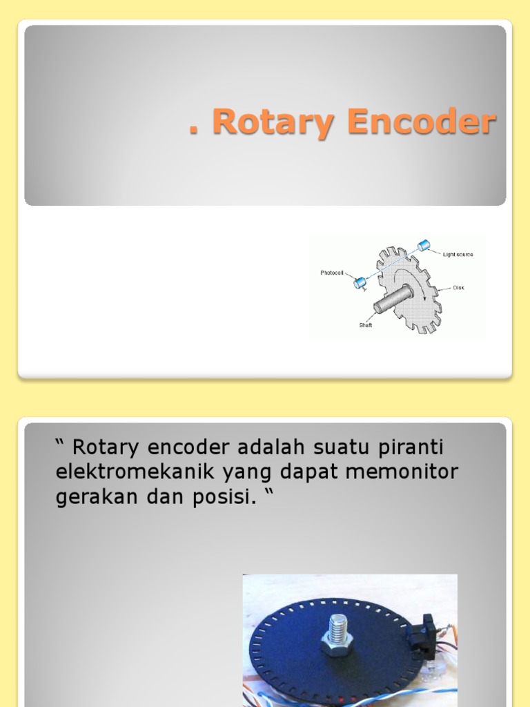 Rotary Encoder Powerpoint | PDF | Sains & Matematika | Teknologi & Rekayasa