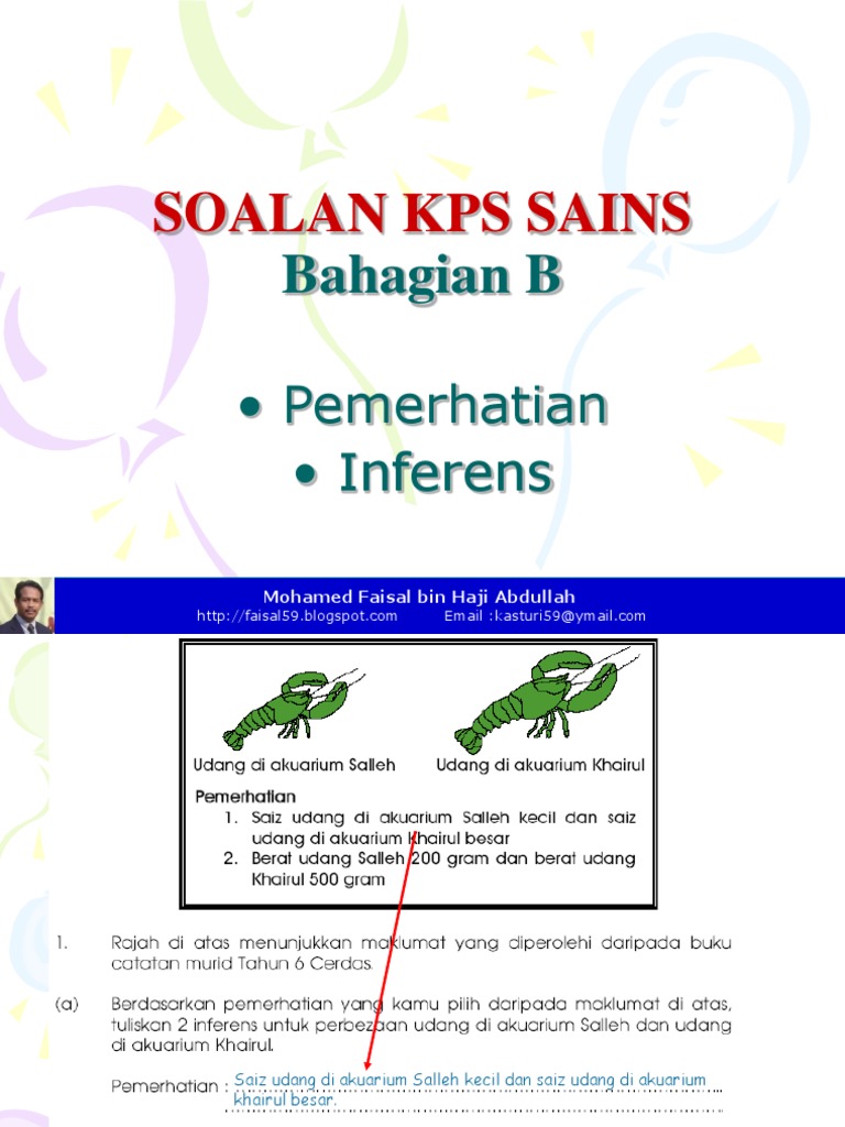 Soalan KPS Pemerhatian - Inferens - Pps | PDF