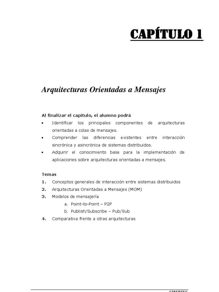 Arquitectura de Mensajes Java | PDF | Middleware | Java (lenguaje de programación)