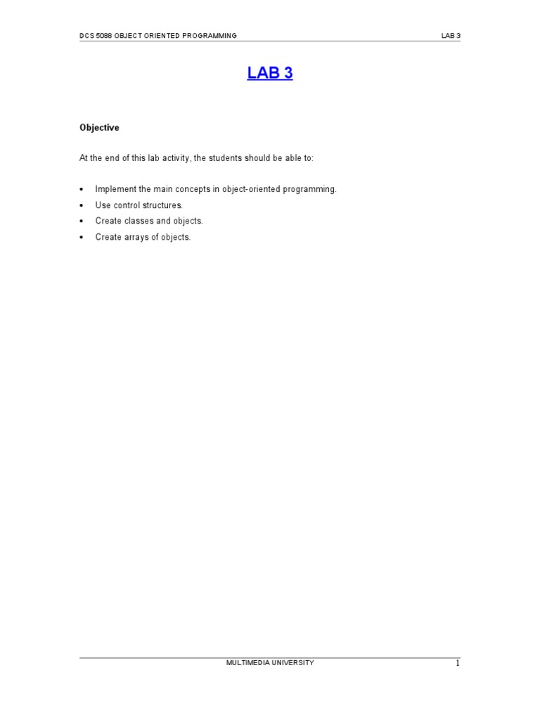 Lab 3 Ans | PDF | Grading (Education) | Object (Computer Science)