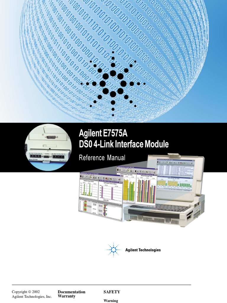 Agilent E7575A DS0 4-Link Interface Module: Reference Manual | PDF ...