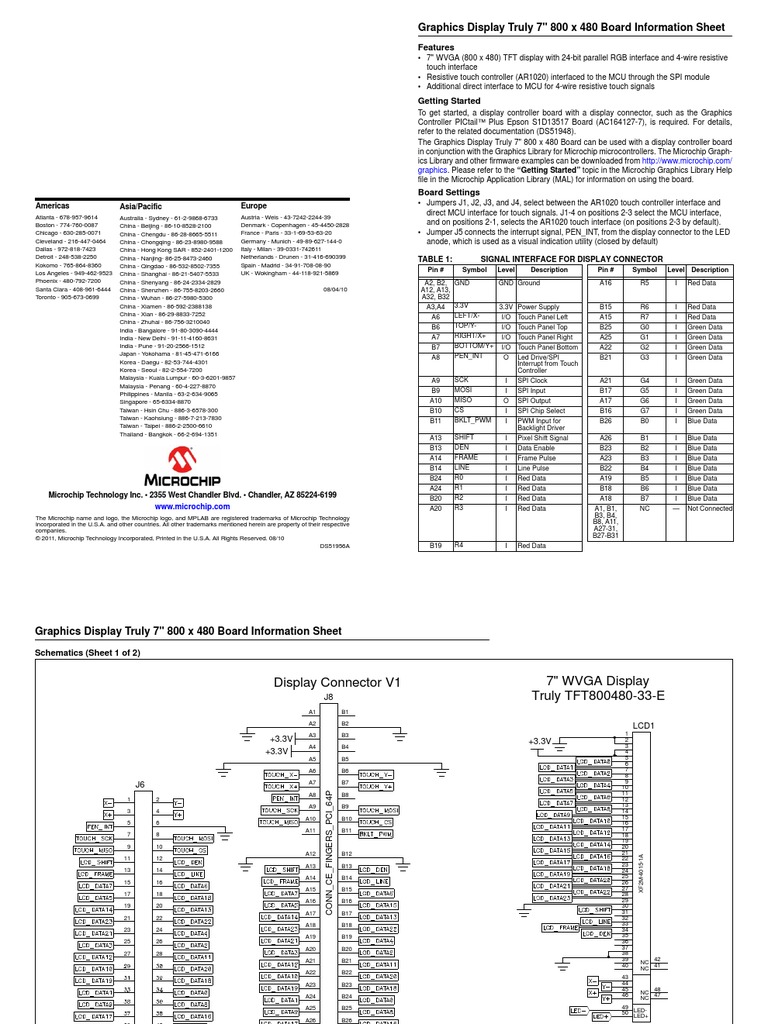 Microchip - Ac164127-9 - Demo Board, Graphic Display, TFT LCD | PDF ... Microchip - Ac164127-9 - Demo Board, Graphic Display, TFT LCD | PDF ...