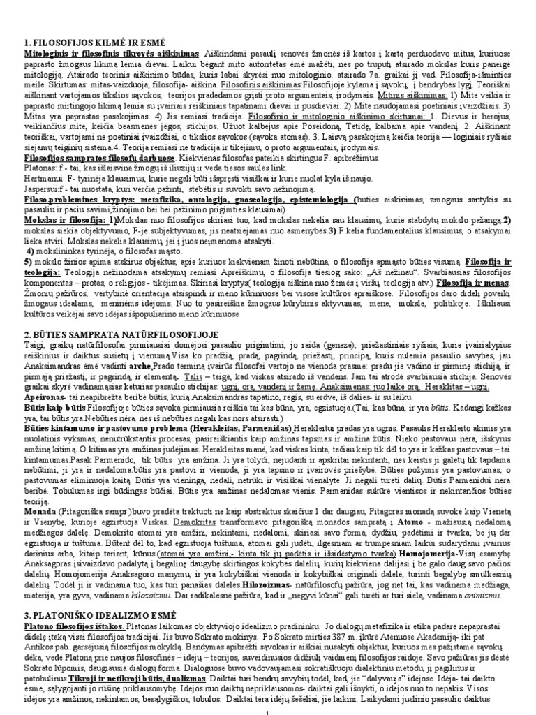 Filosofija | PDF