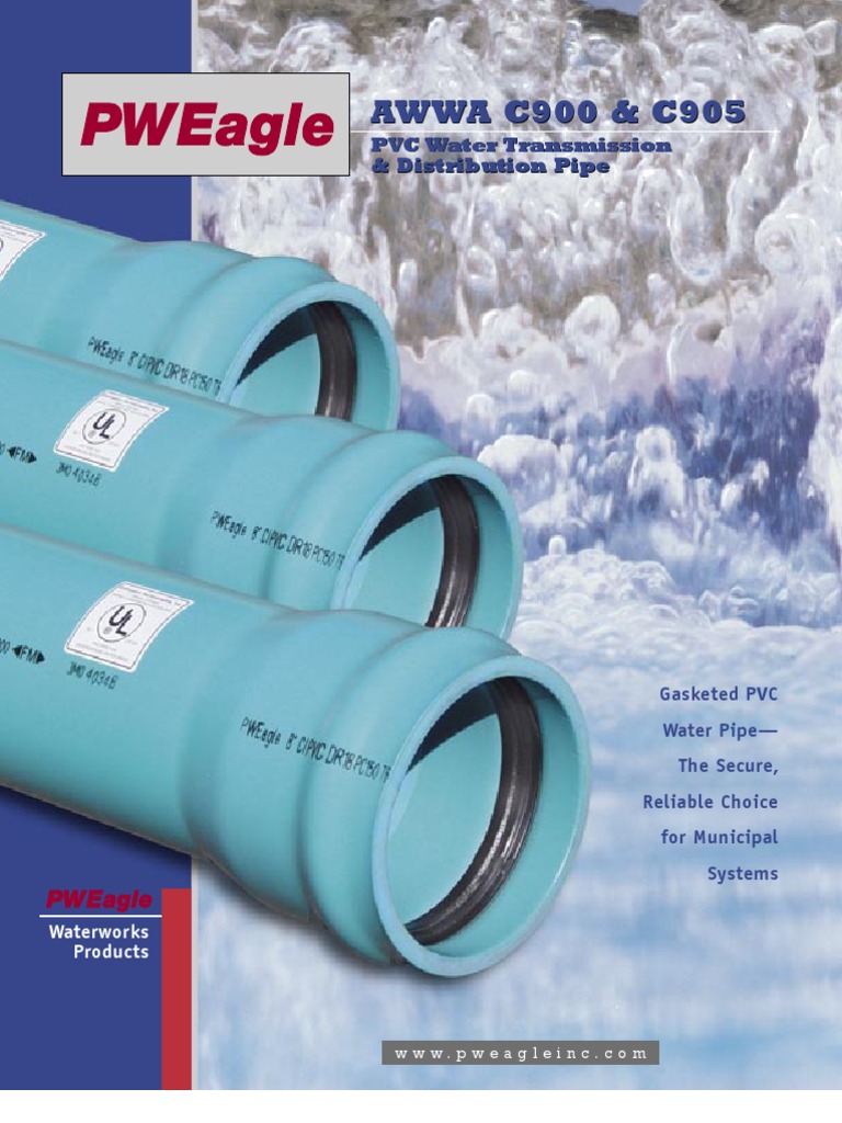 Awwa c900 y c905 | PDF | Pipe (Fluid Conveyance) | Polyvinyl Chloride