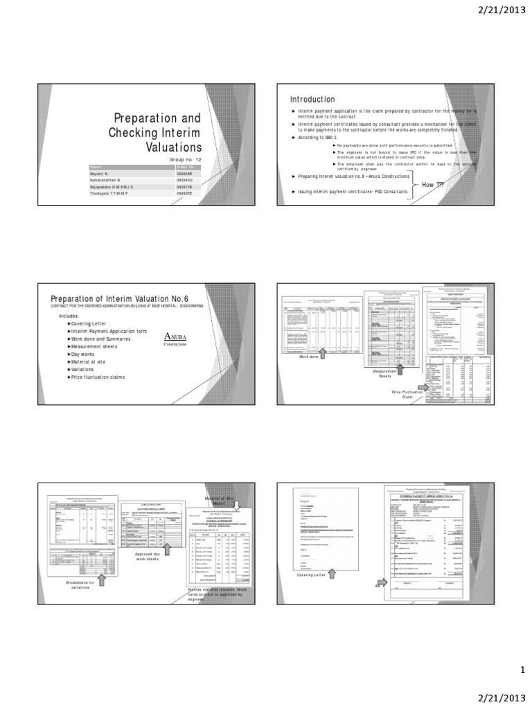 Interim Valuation Preparation Guide | PDF | Cheque | Valuation (Finance)
