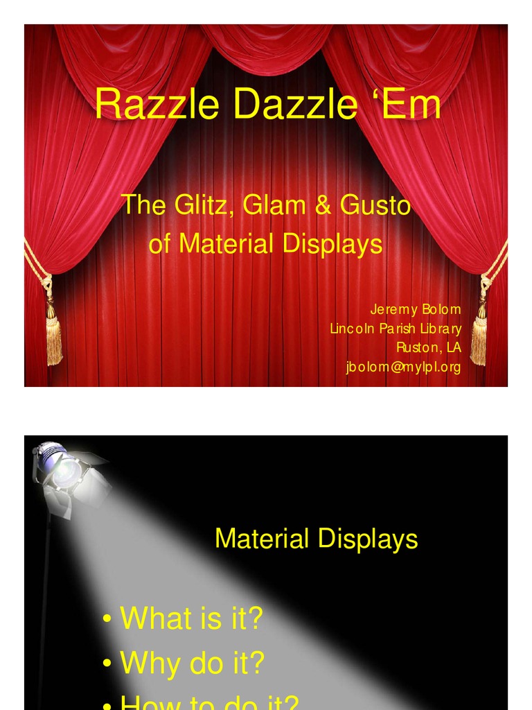 Razzle Dazzle 'Em | PDF