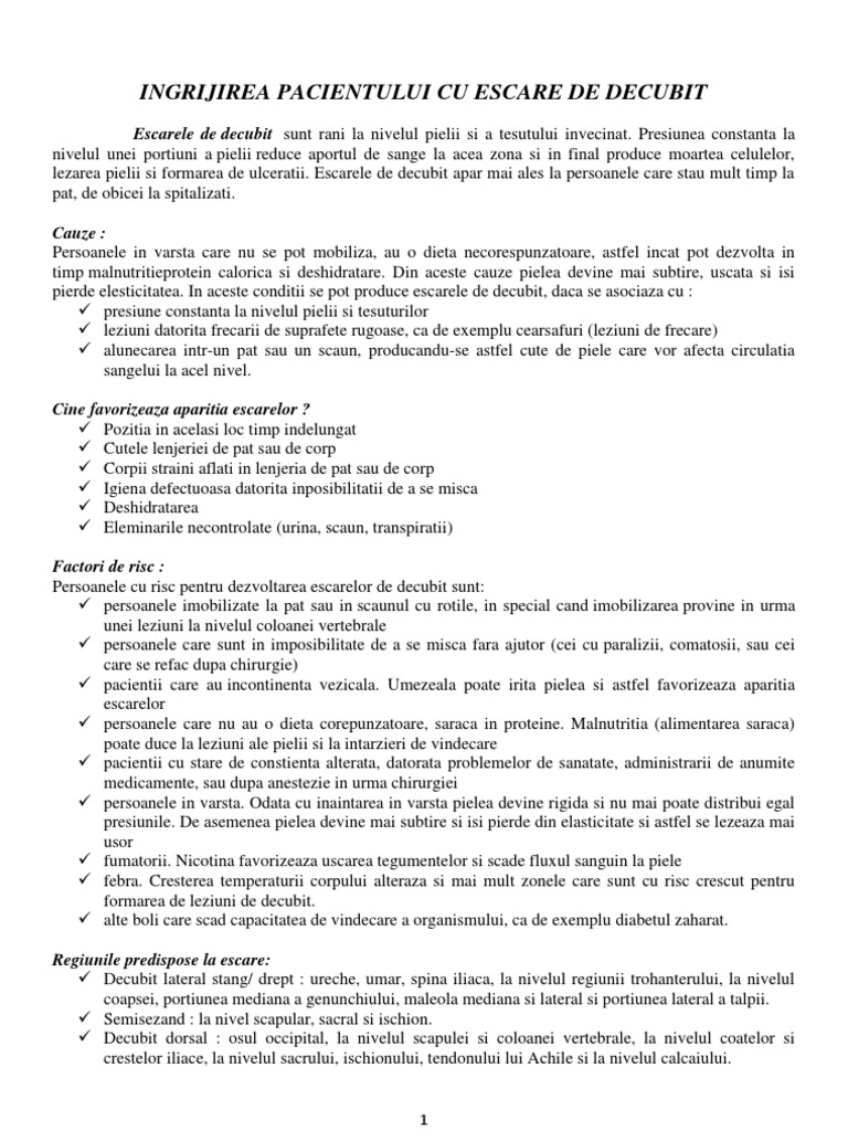 Ingrijirea Pac Cu Escare | PDF