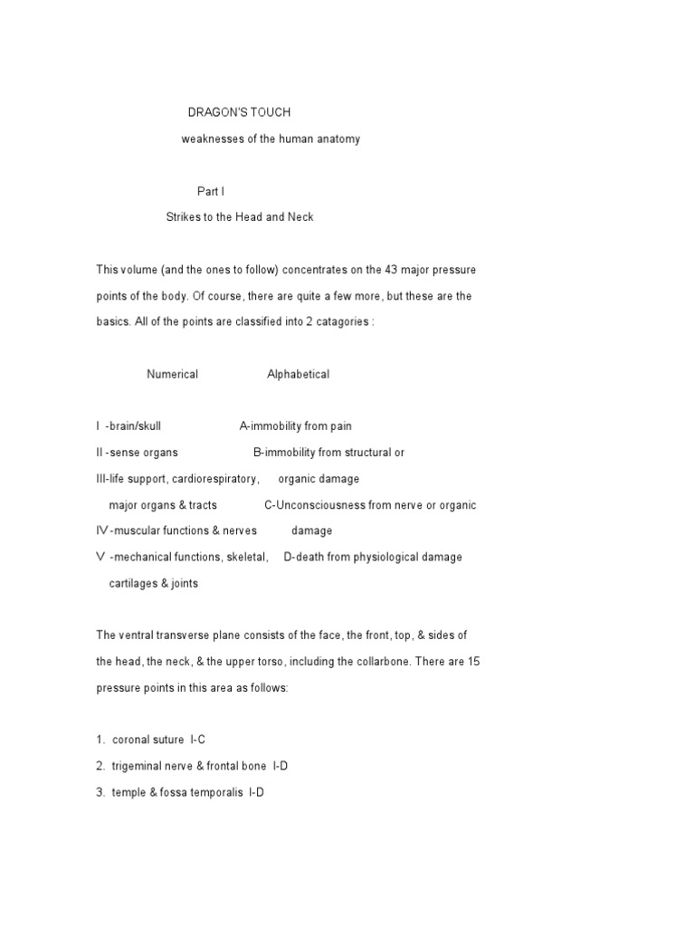 Weaknesses of The Human Anatomy | PDF | Neck | Ear