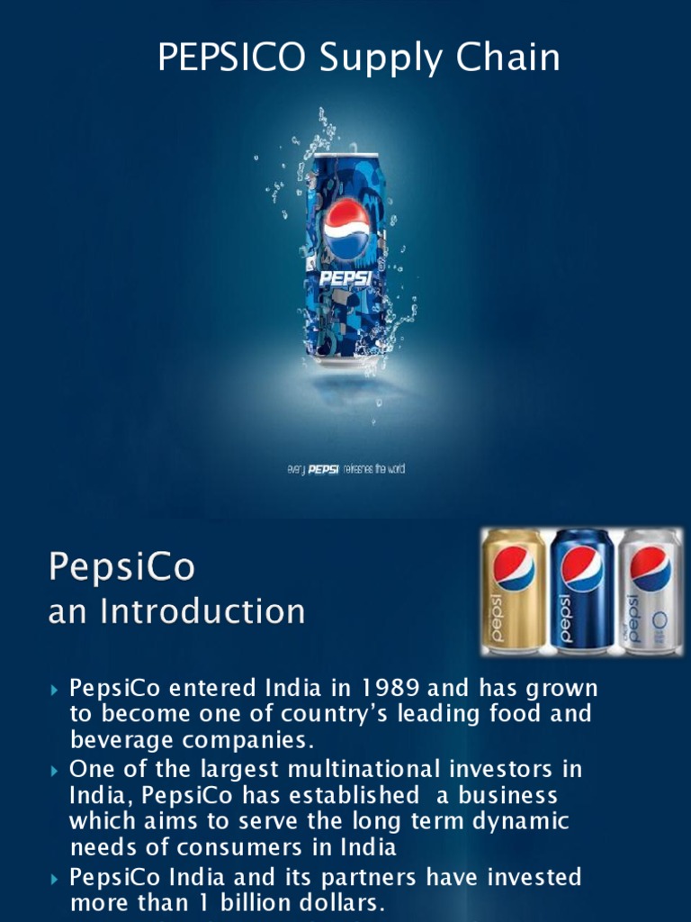 PEPSICO Supply Chain | PDF