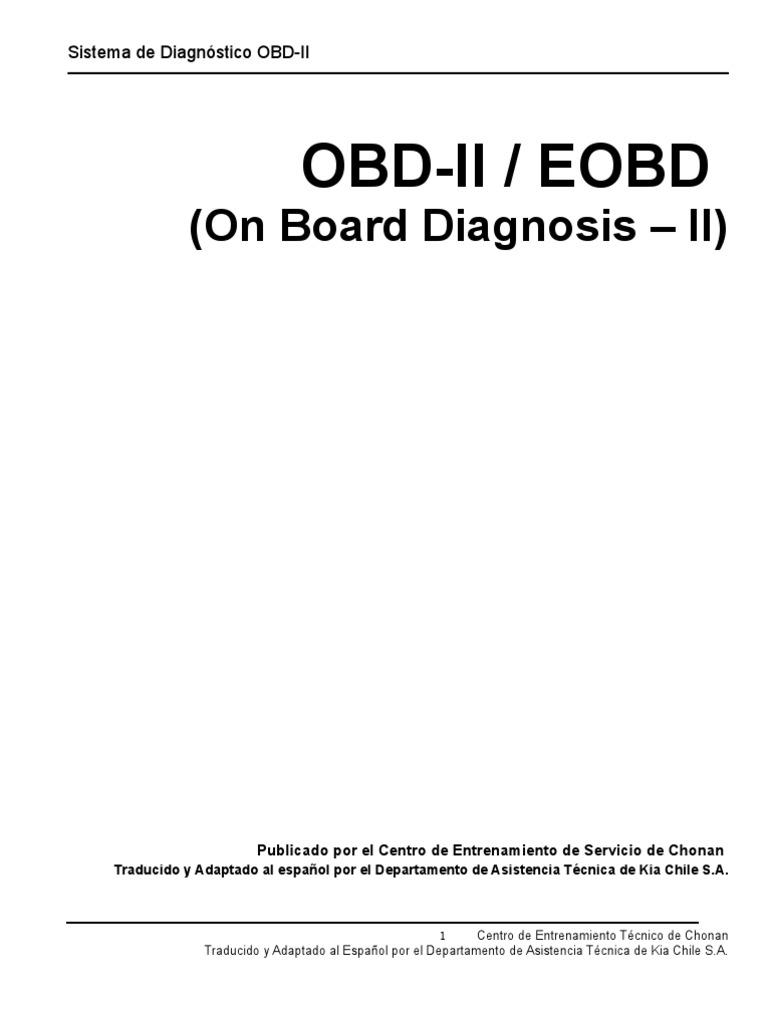Obd-Ii Eobd en Español | PDF | Science | Ingeniería