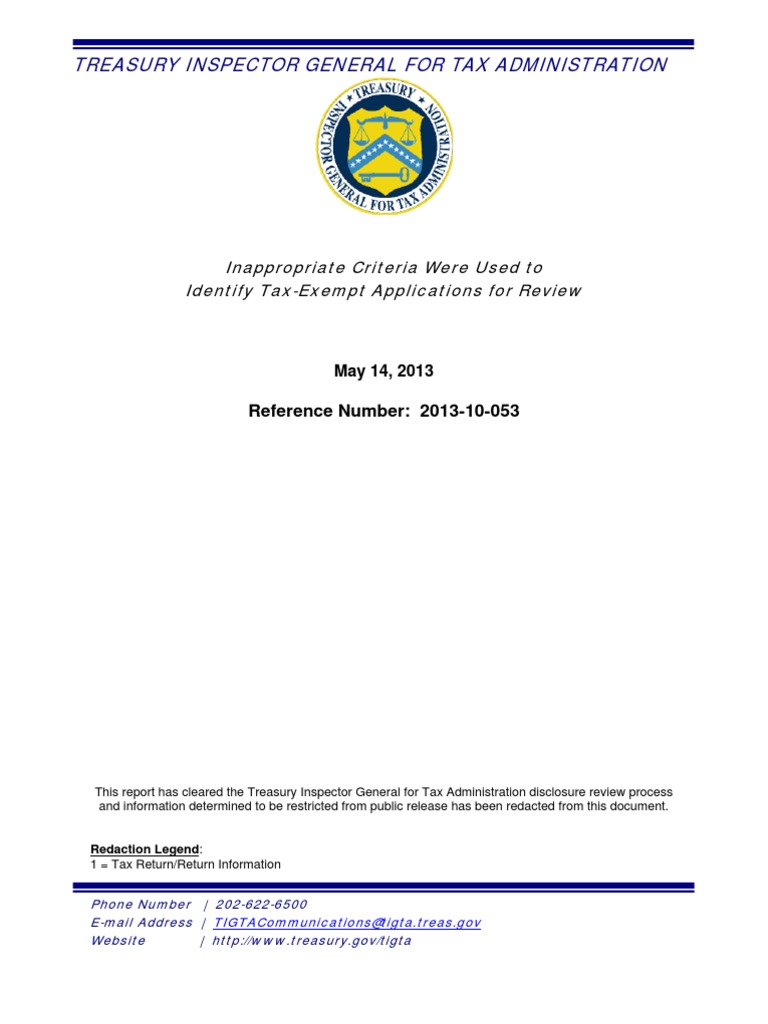 Irs Ig Report | PDF