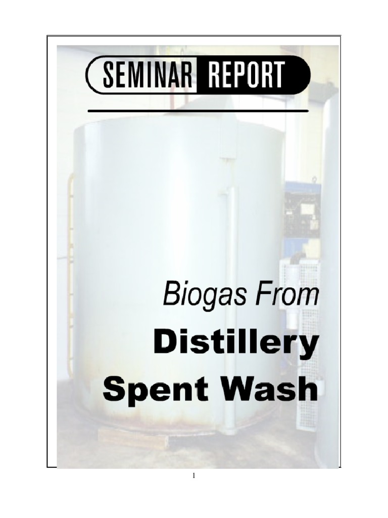 Bio Gas From Distillery Spent Wash | Anaerobic Digestion | Biogas