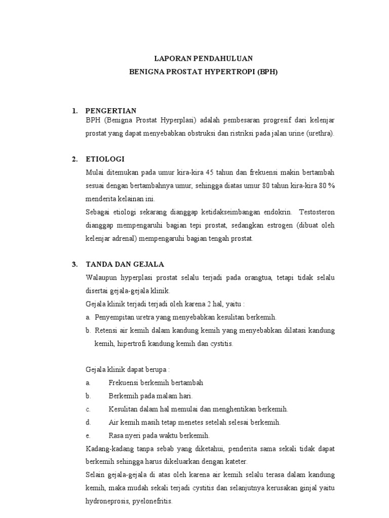 LP Benigna Prostat Hipertropi | PDF