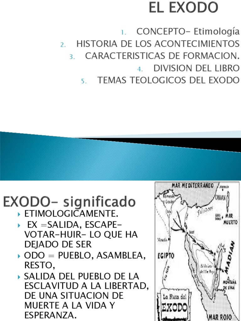 EL EXODO | Libro del éxodo | Moisés