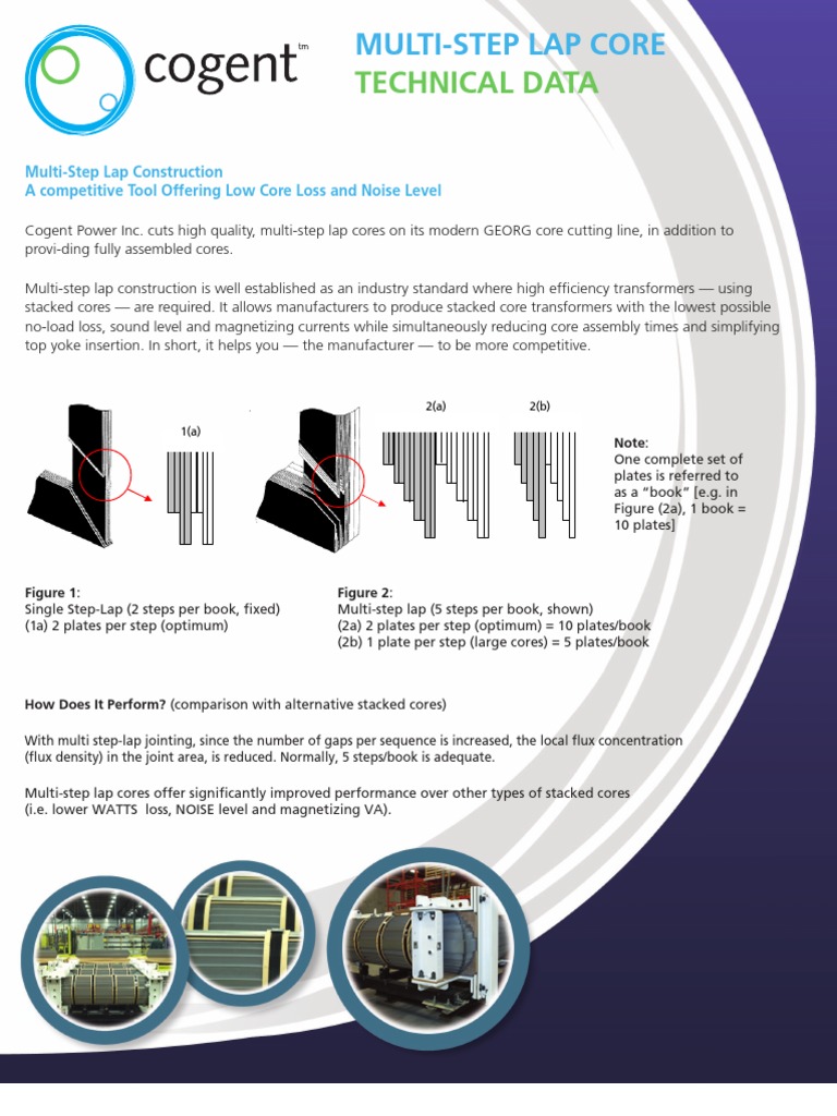 Cogent Multi Step Lap Core Technical Final | PDF | Transformer ...