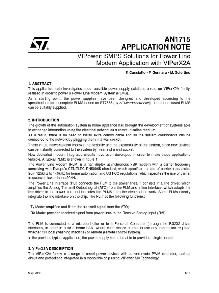 Viper22a Equivalent PDF | PDF | Power Supply | Transformer