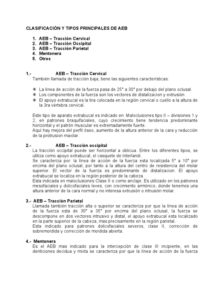 Tipos de AEB en Ortodoncia y Usos | PDF | Naturaleza