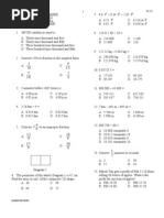 Maths Year 4 Exam Paper 1 | PDF | Teaching Mathematics