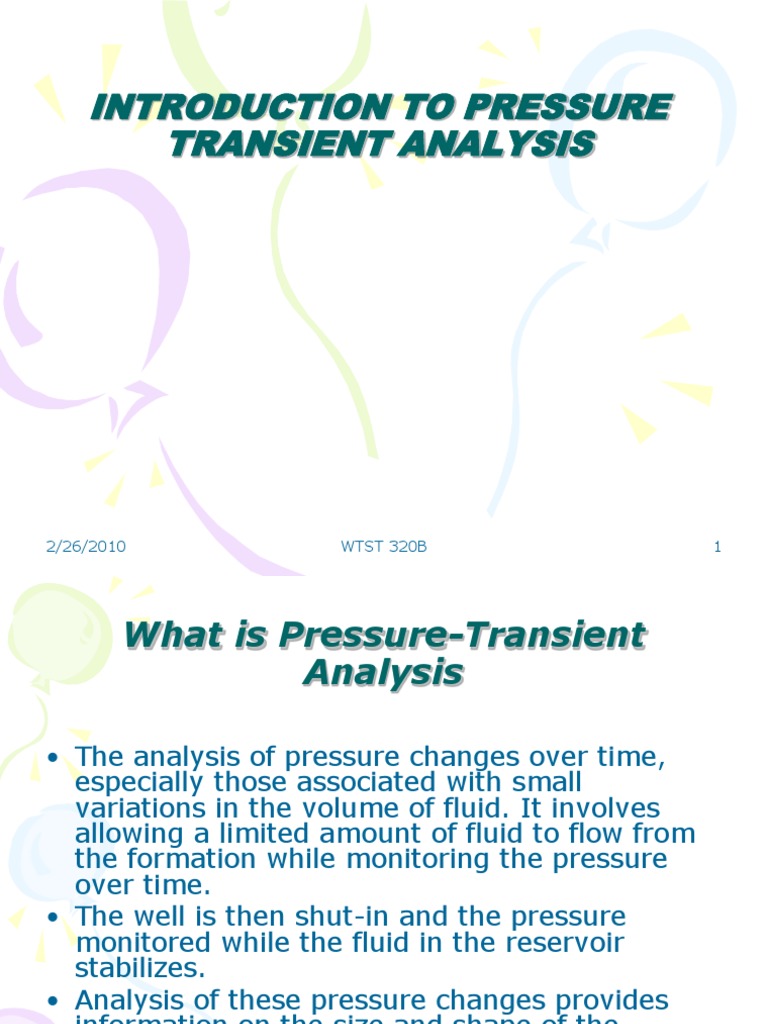 Introduction To Pressure Transient Analysis | PDF | Fluid Dynamics ...