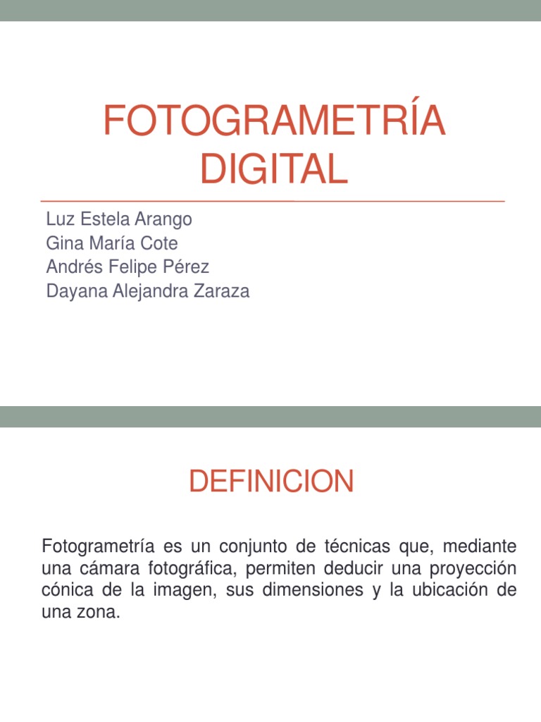 Fotogrametría Digital | PDF | Fotografía aérea | Áreas de informática