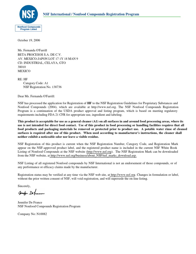 NSF Registration Confirmation | PDF | Business | Law