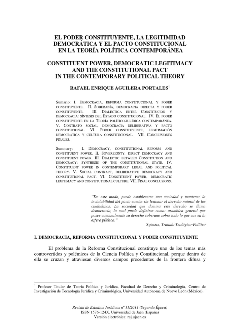 El Poder Constituyente | PDF | Constitución | Soberanía