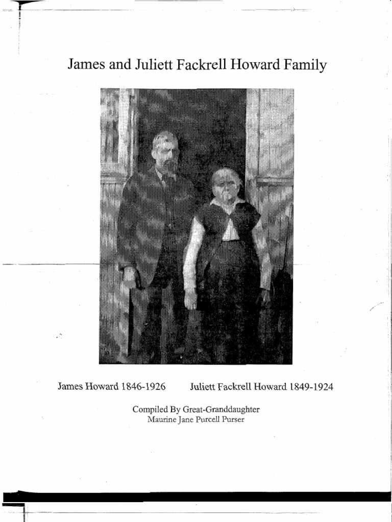 James and Juliett Fackrell Howard Family | PDF | Brigham Young ...