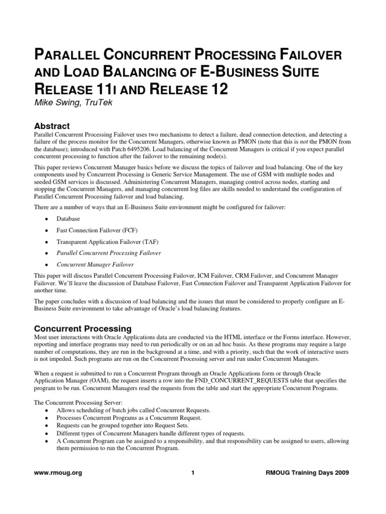 Concurrent Processing | PDF | Transmission Control Protocol | Load ...