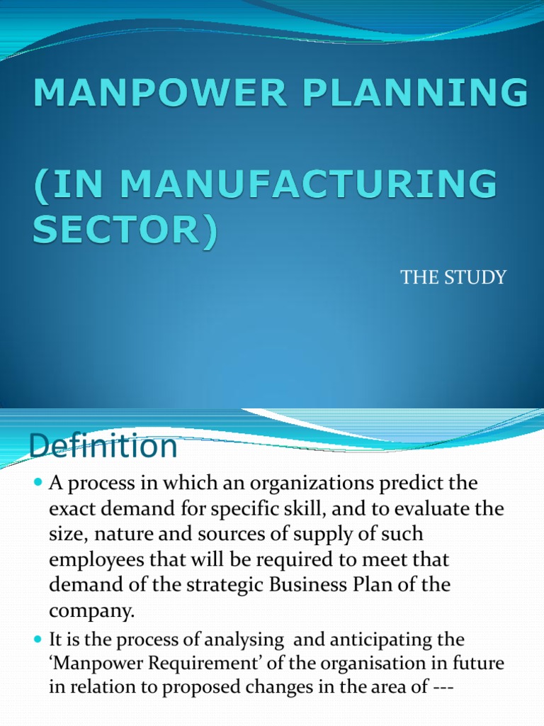 Manpower Planning 1 | PDF | Forecasting | Employment